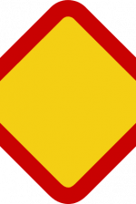 yellow road sign free svg file - SVG Heart