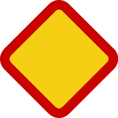 yellow road sign free svg file - SVG Heart