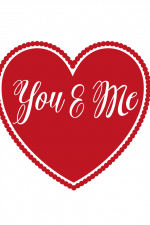 You And Me Heart, Love, Valentine's Day Free Svg File - SVG Heart