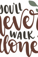 you'll never walk alone, positive free svg file - SVG Heart