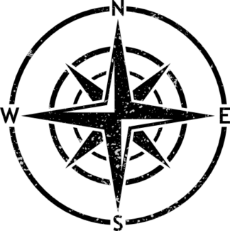 distressed compass, camping, nautical, adventure - free svg file for ...