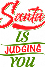santa is judging you, funny, christmas, holiday free svg file - SVG Heart