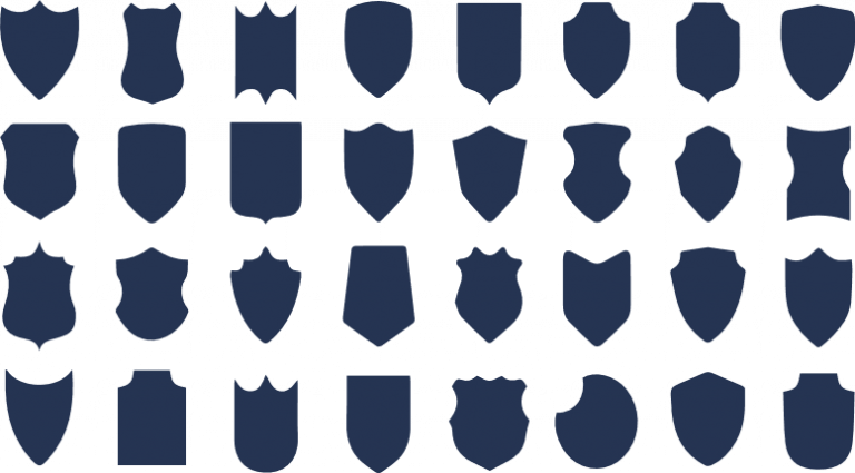 shields bundle, police, military, badges free svg file - SVG Heart