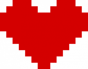 minecraft pixel heart free svg file, clipart images - SVG Heart