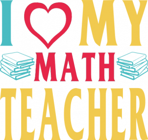 i love my math teacher free svg file image - SVG Heart