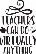 teachers can do virtually anything, teacher - free svg file for members ...
