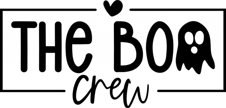 the boo crew, halloween - free svg file for members - SVG Heart
