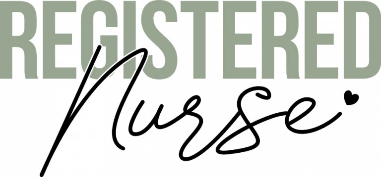 registered nurse - free svg file for members - SVG Heart