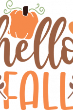 hello fall, pumpkin yard sign - free svg file for members - SVG Heart