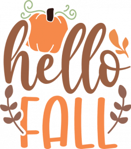 hello fall, pumpkin yard sign - free svg file for members - SVG Heart