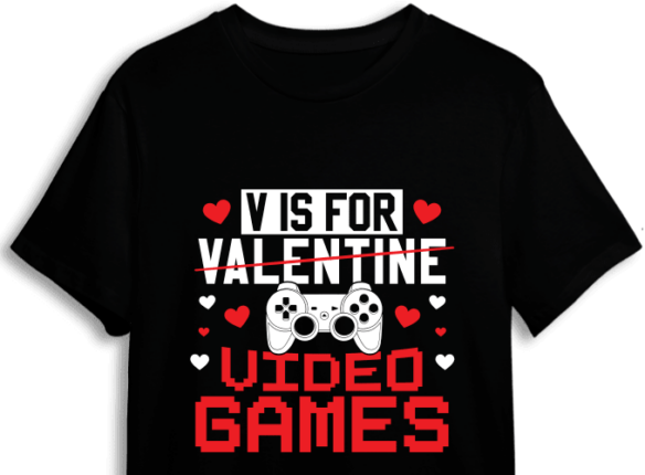 Boys Valentines Day T-shirt design, V is not for valentine, v is for ...