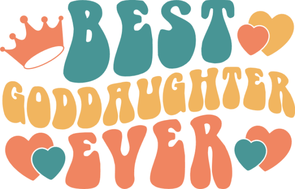 best goddaughter ever, christian - free svg file for members - SVG Heart