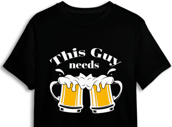 This guy needs beer, mugs, beer lover tshirt design free svg file - SVG ...