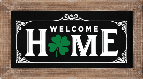 Welcome home, st patricks day doormat - free svg file for members - SVG ...