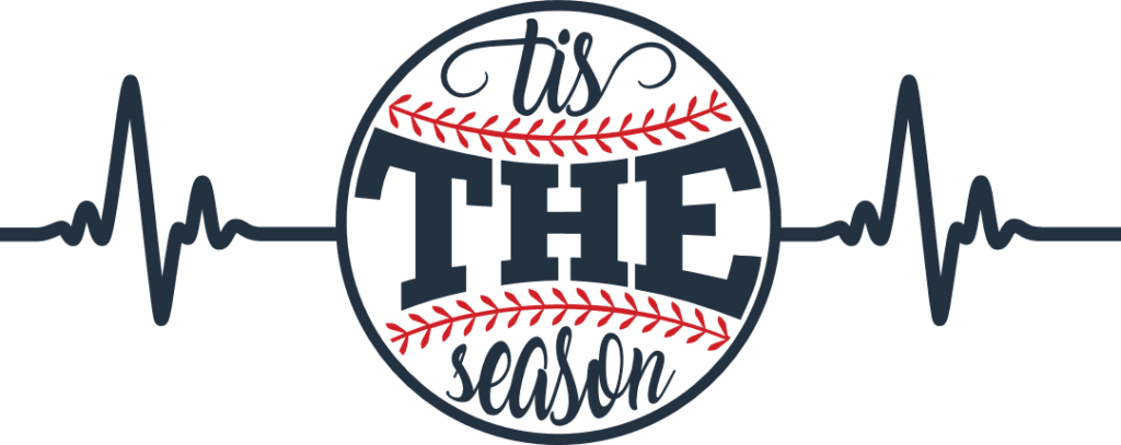 Tis the season, baseball, heart wave, baseball lover tee design - free ...