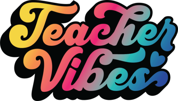 Teacher Vibes, Groovy Text, Teacher Tshirt Design - free svg file for ...