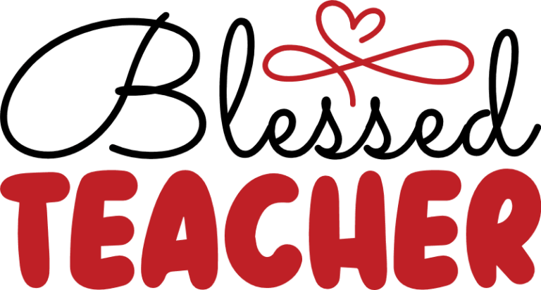 Blessed teacher, cute teacher t shirt design - free svg file for ...