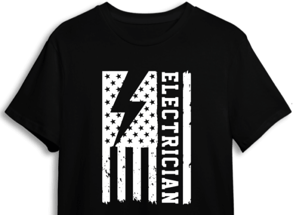 Electrician sign, USA flag, t shirt design for electricians - free svg ...
