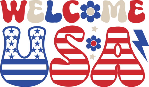 Welcome USA sign, 4th of july door decor - free svg file for members ...