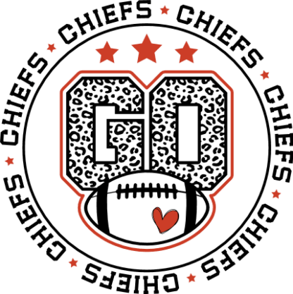 Go Chiefs, leopard skin design, football fan tshirt design - free svg ...