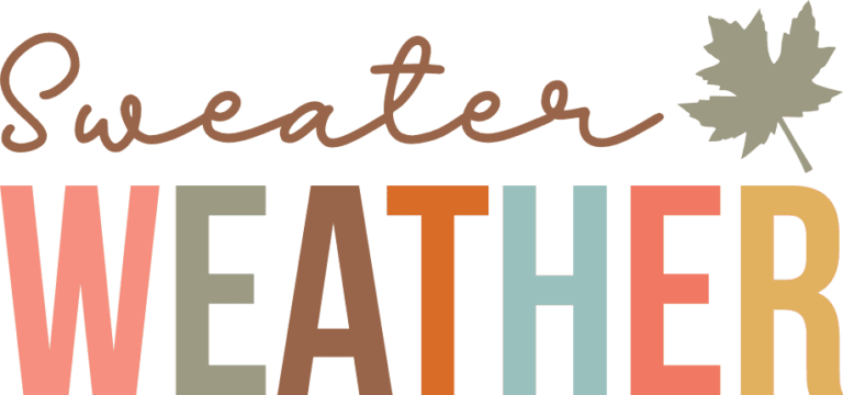 Sweater weather, sweatshirt design - free svg file for members - SVG Heart
