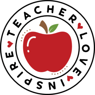 Teacher, love, inspire, apple clipart image, gift for teacher - free ...