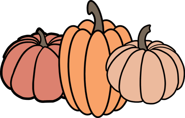 Three Pumpkins in a row clipart image - free svg file for members - SVG ...