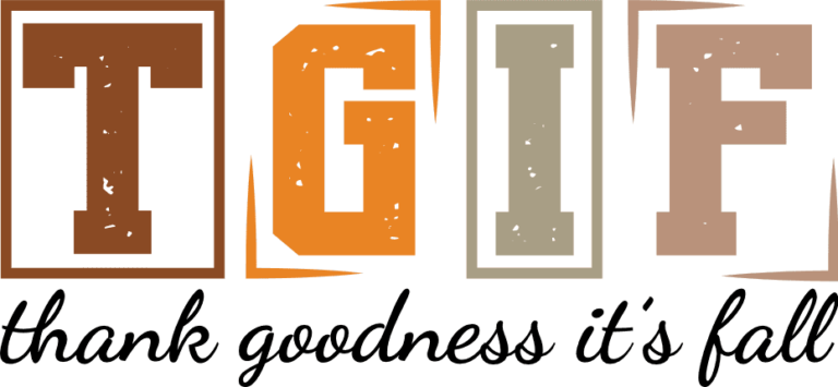 TGIF, Thank goodness its fall, tshirt design - free svg file for ...