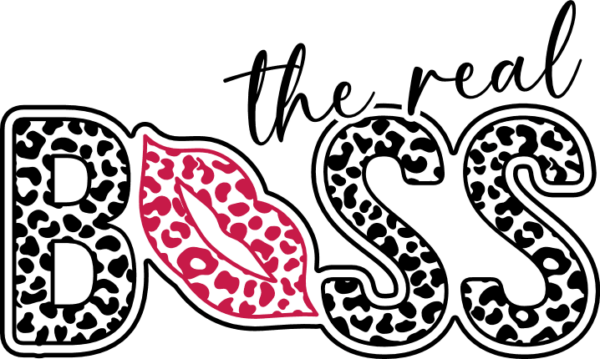 The real boss, leopard skin, tshirt design for wife entrepreneur - free ...