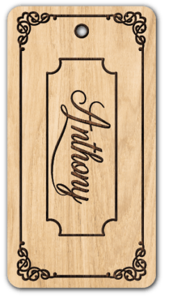 Gift tag, Customized name, engraving design - laser cut free svg file ...