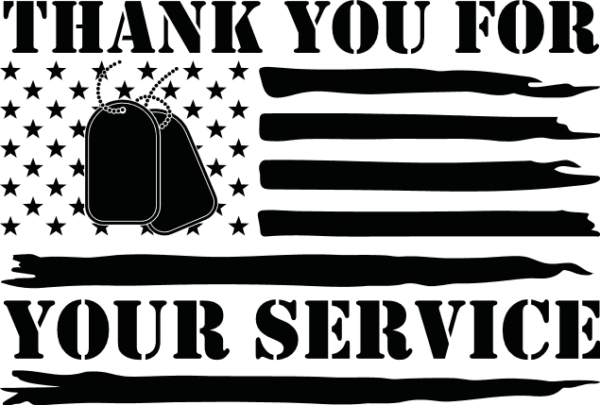 Thank you for your service, USA tattered flag, veterans day tshirt design - free svg file for ...