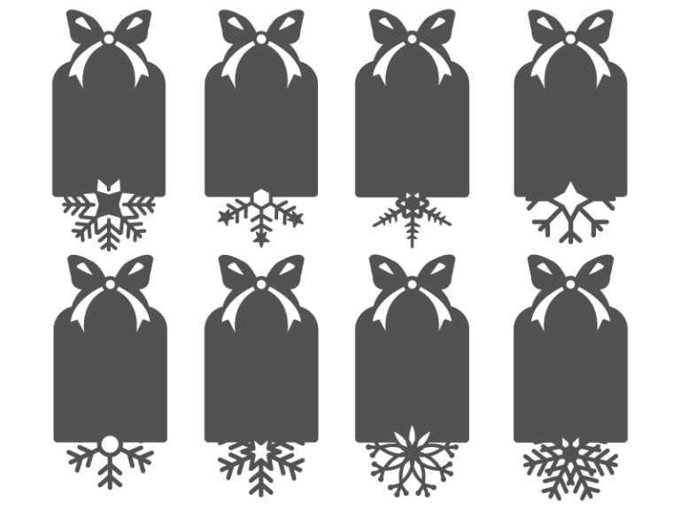 Christmas gift tags svg bundle, decor - free svg file for members - SVG ...