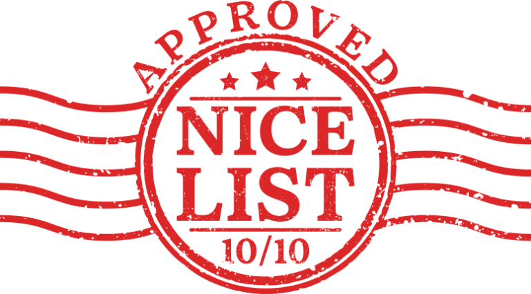 Approved nice list 10/10, Christmas stamp - free svg file for members ...