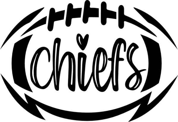 Chiefs sign free svg file for members, American football ball outline ...