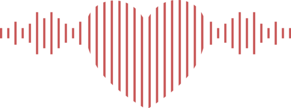 Song music sound Heart wave free svg file for members - SVG Heart