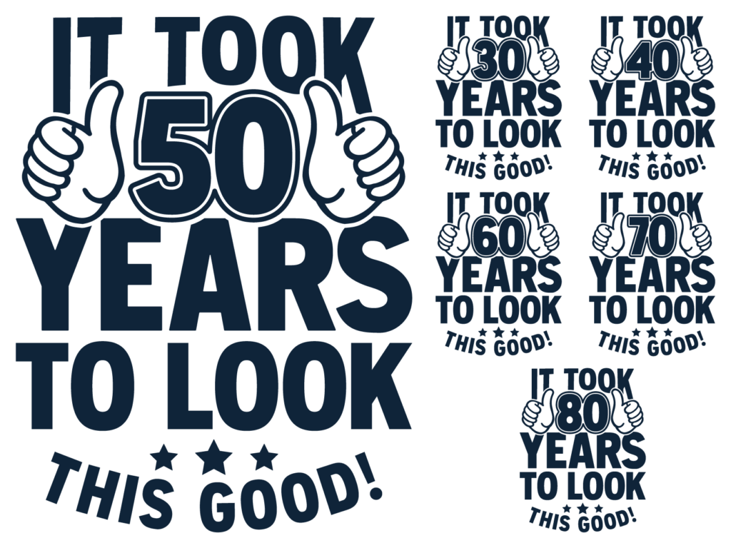 It took 50 years to look this good , 30 to 80 years svg bundle free svg ...