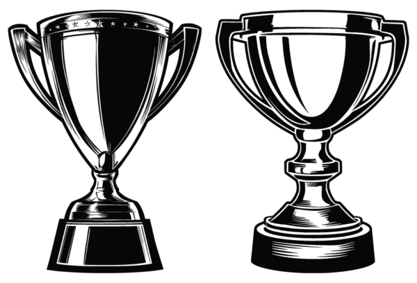 Cup, Trophy vector image free svg file for members - SVG Heart
