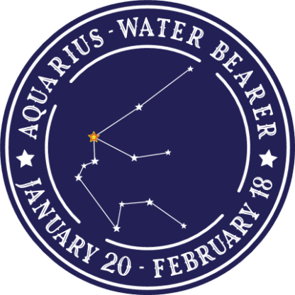 Aquarius stars constellation, water bearer - free svg file for members ...