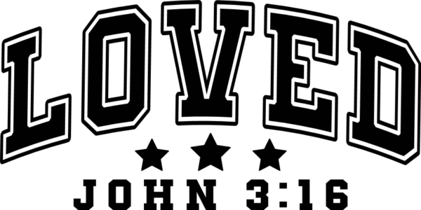 Loved, john 3:16 free svg file for members, religious tshirt design ...