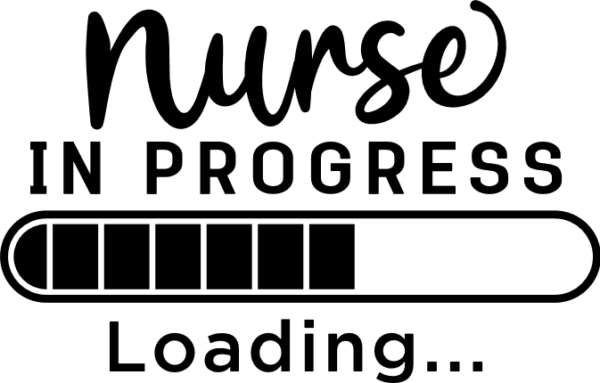 Nurse in progress, loading free svg file for members, Funny Nursing ...