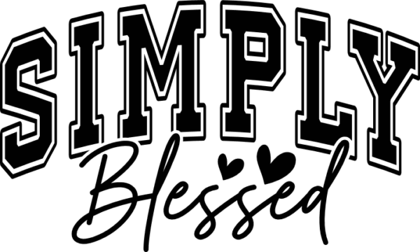 Simply blessed free svg file for members, religious svg for sweatshirt ...