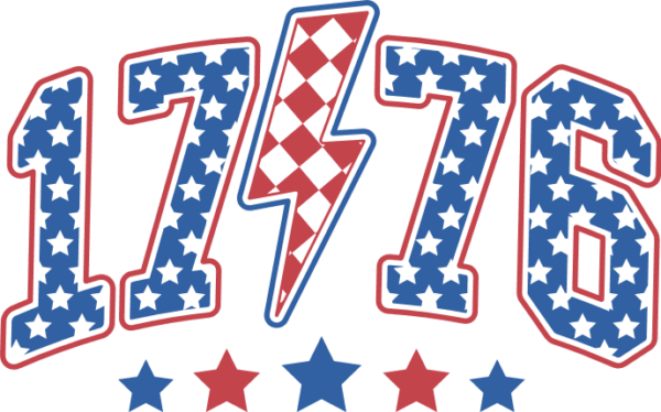 1776 sign, lightning free svg file for members, patriotic tshirt design ...