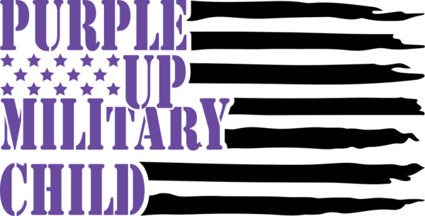 Purple up military child free svg file for members, distressed flag, t ...