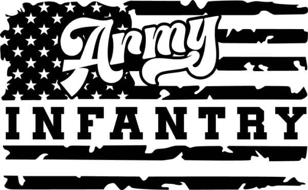 Army infantry free svg file for members, distressed USA flag, patriotic ...