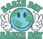 Earth day, planet earth smiley emoji and peace symbol free svg file for ...