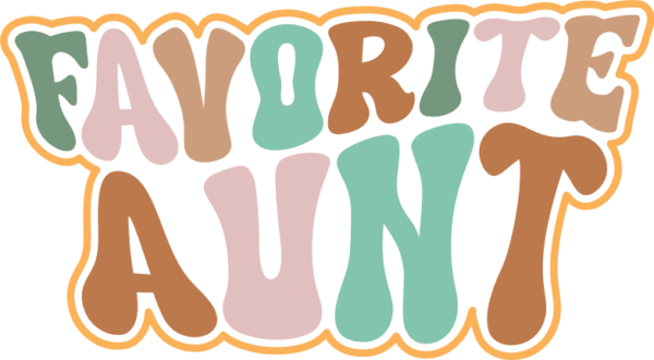 Favorite aunt free svg file for members, aunt's day gift - SVG Heart