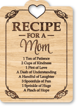 Recipe for a mom, ton of patience, kindness, love free svg file for ...