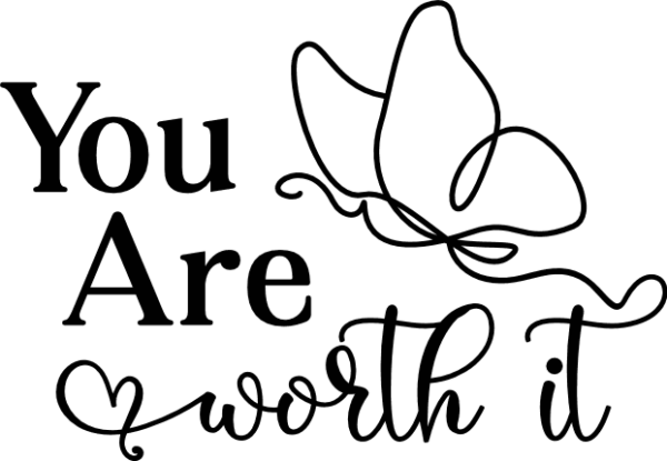 You are worth it free svg file for members, positive vibes tshirt ...