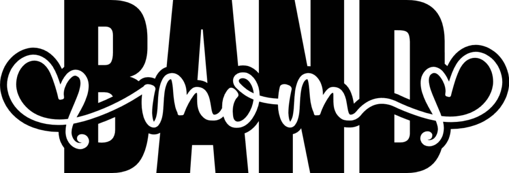 Band mom free svg file for members, tumbler design for mama - SVG Heart