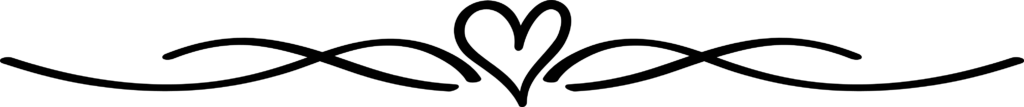 Heart and Decorative Text Divider Line art free svg file for members ...